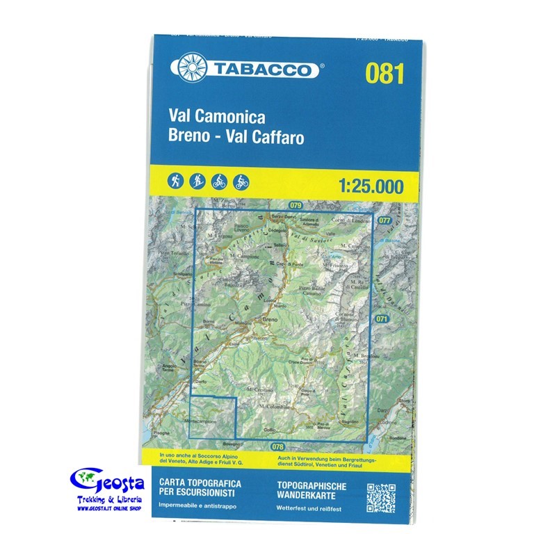 081 VAL CAMONICA. BRENO. VAL CAFFARO. CARTA TOPOGRAFICA - Geosta ...